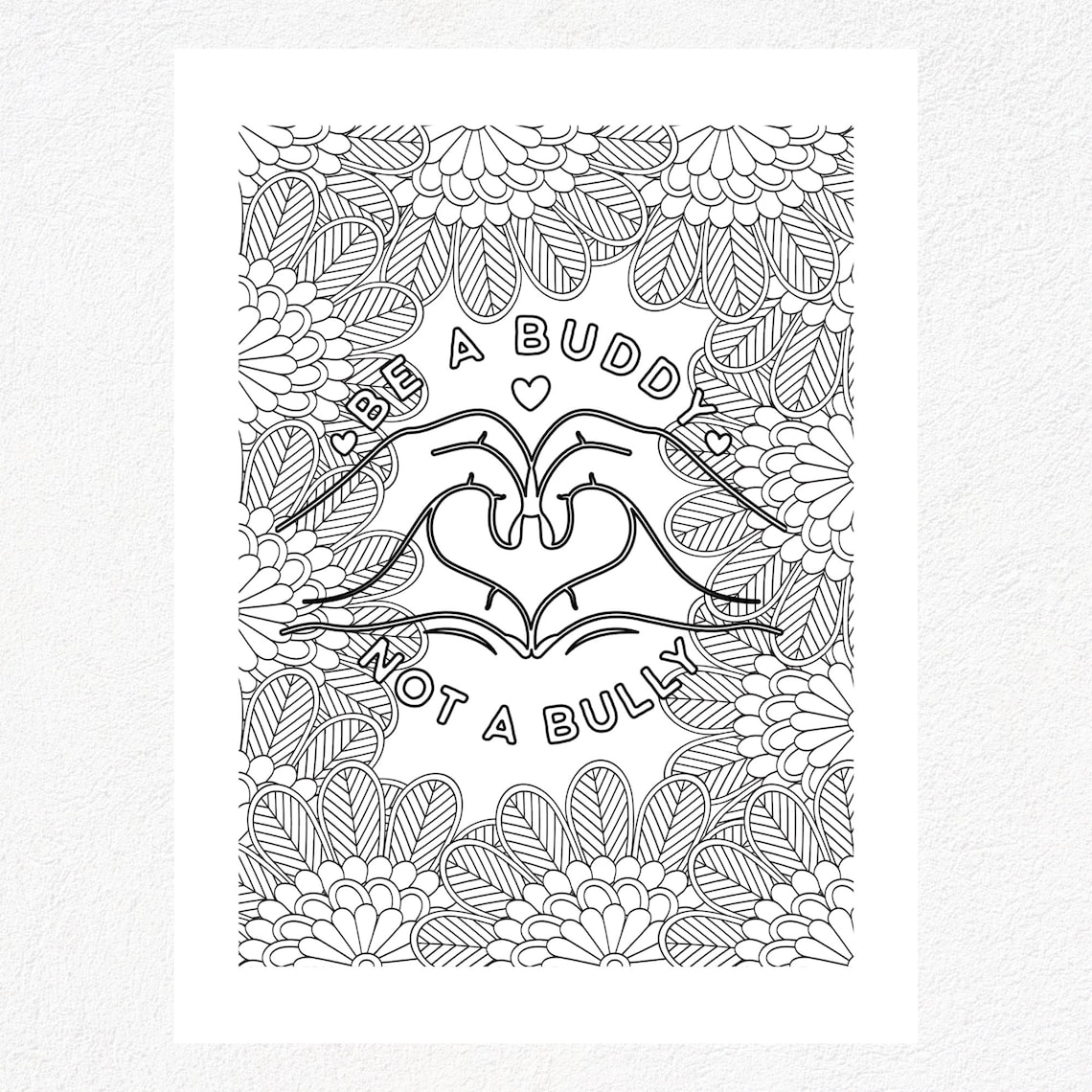 20 Stop Bullying Coloring Pages Anti Bullying Quotes Kids Colouring ...