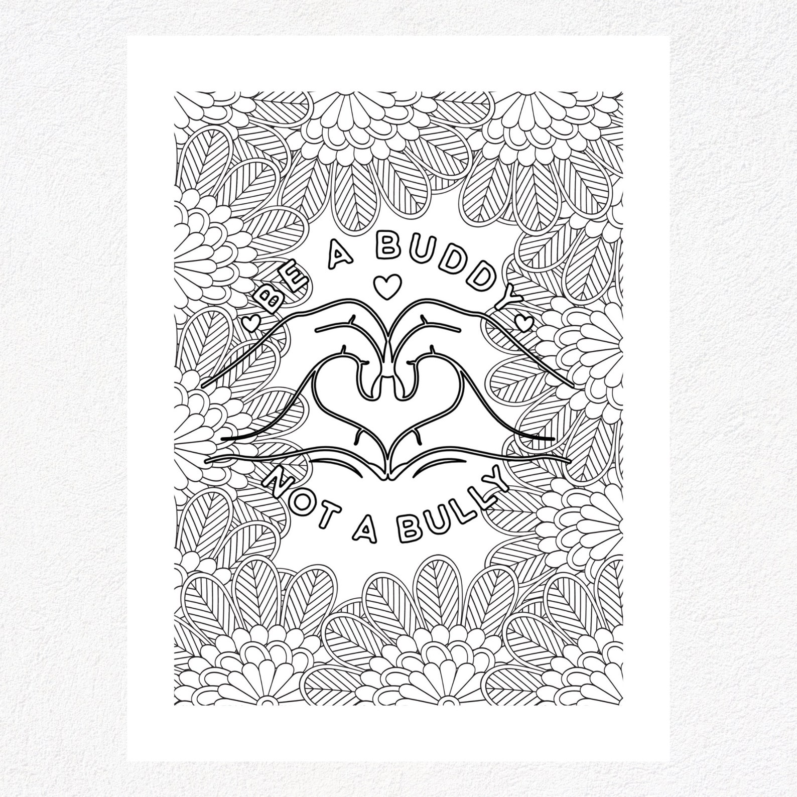 Stop Bullying Coloring Pages: Anti-bullying Activity (PDF) - Etsy