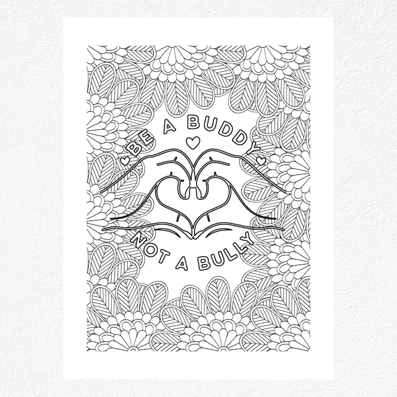 20 Stop Bullying Coloring Pages | Anti Bullying Quotes | Kids Colouring ...