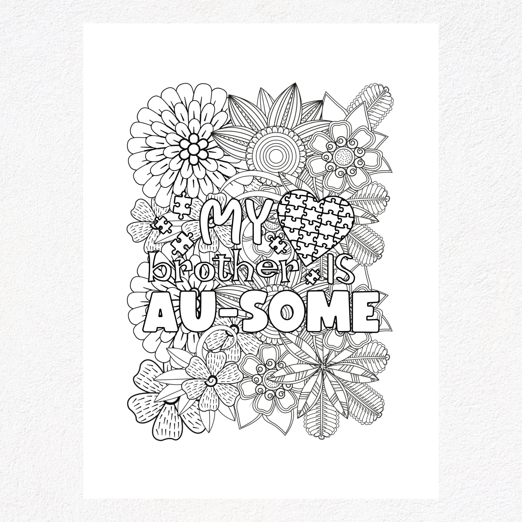 Autism Awareness Coloring Pages: 40 Motivational Designs (printable ...