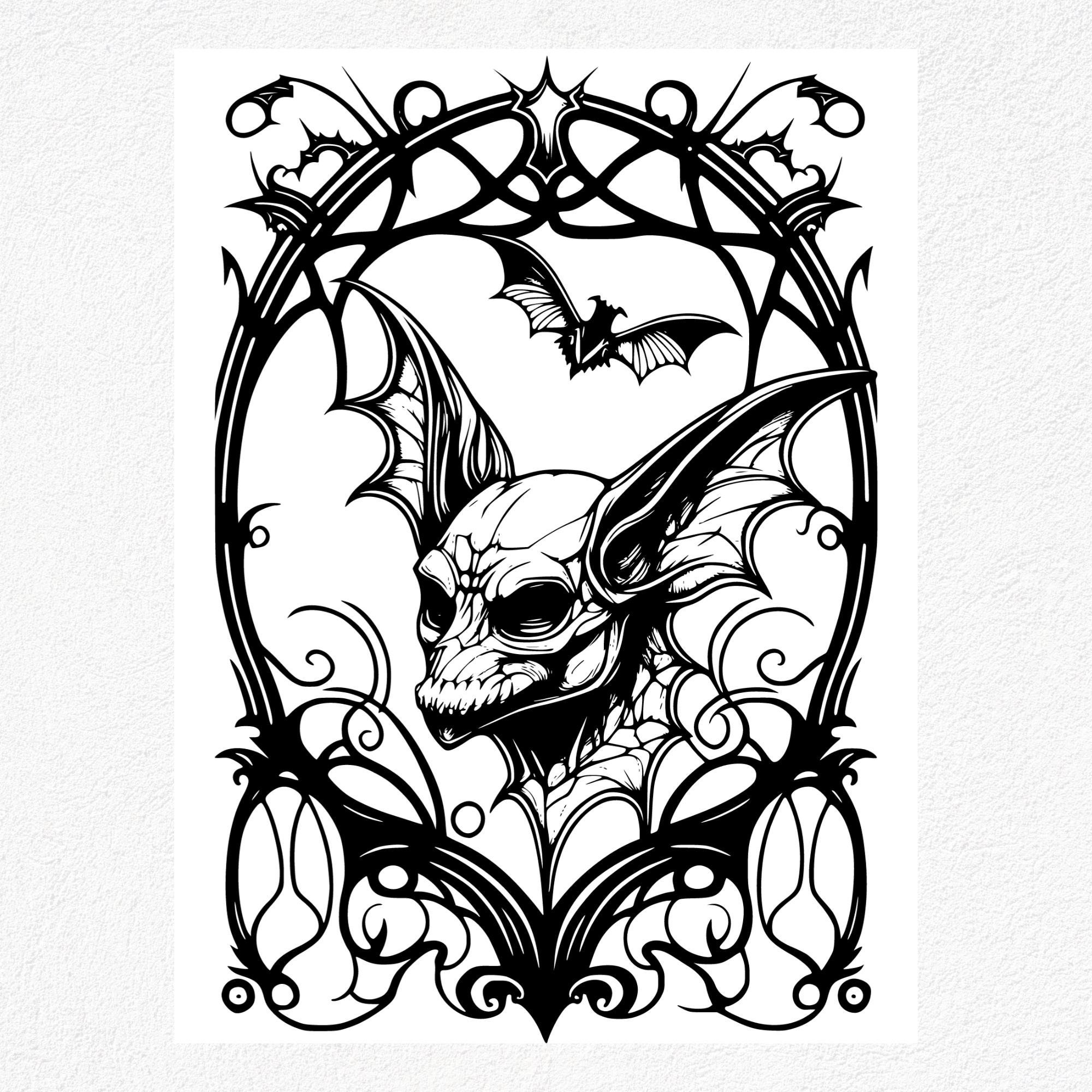 Bats Coloring Sheets Set - 34 Unique Designs for Creative Fun and ...