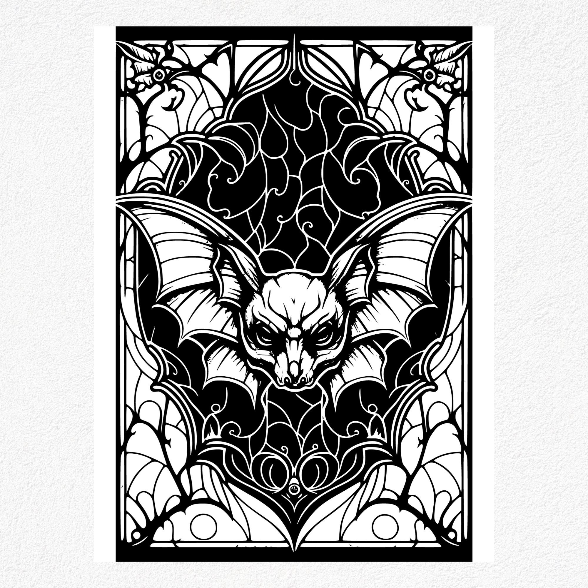 Bats Coloring Sheets Set - 34 Unique Designs for Creative Fun and ...