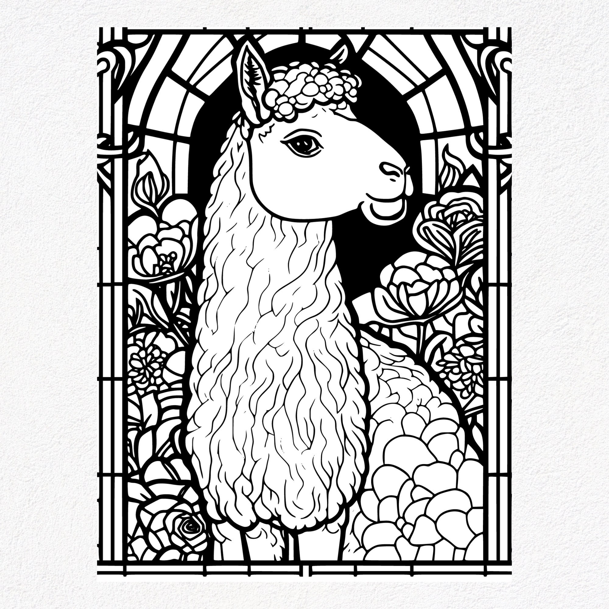 25 Adorable Alpaca Coloring Pages for Teens and Adults, Instant ...