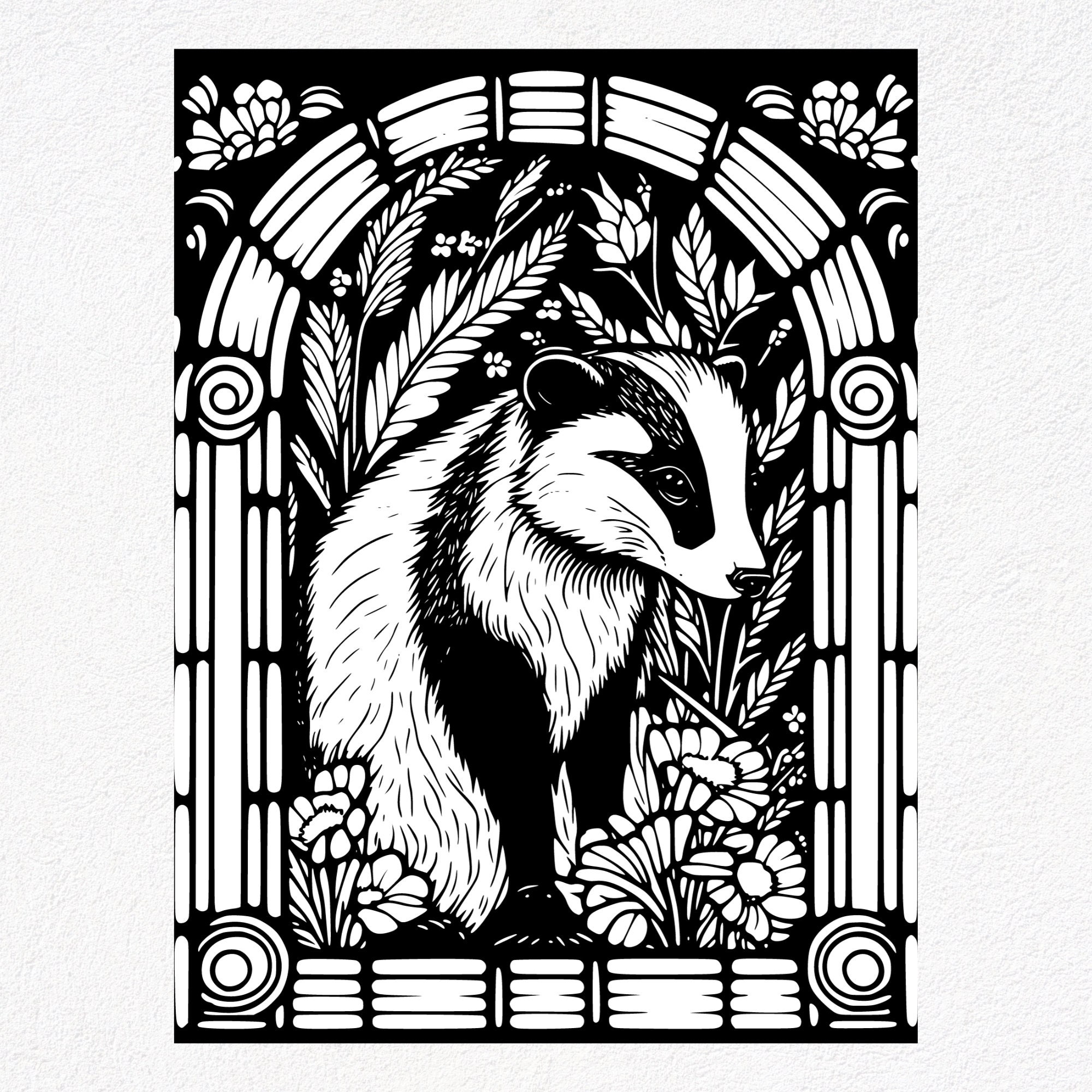 34 Badger Coloring Pages Woodland Animals Coloring Pages Seniors ...