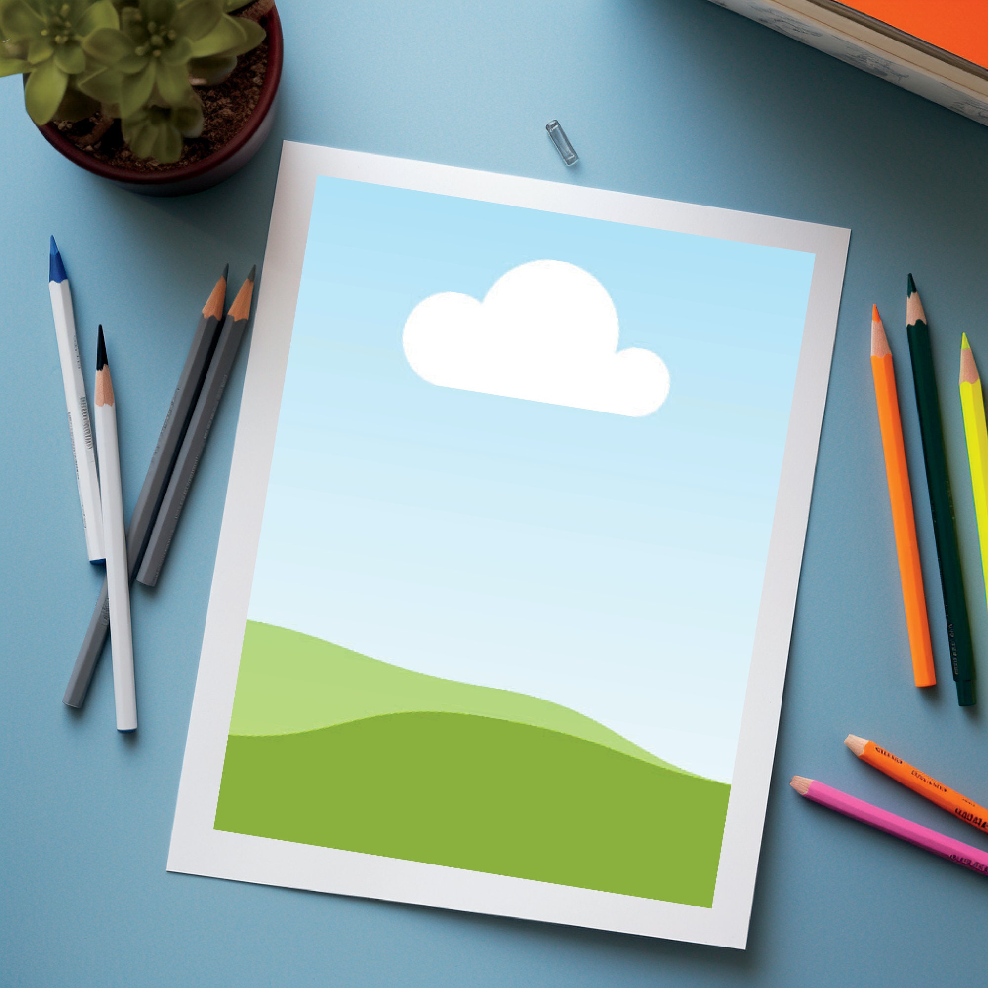 25 Coloring Page Mockups | 300dpi PNG Files | Ideal for Etsy Listings ...