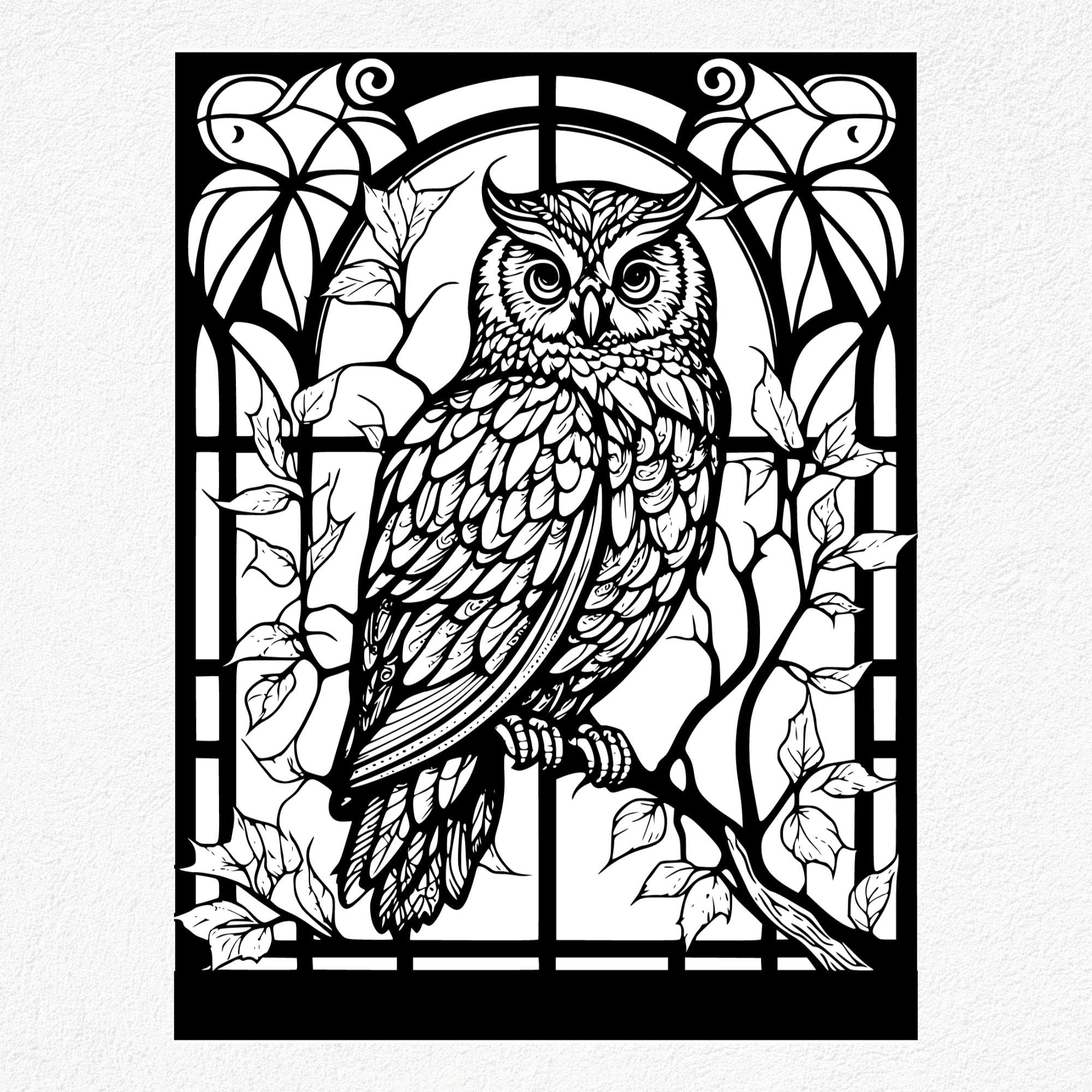 31 Owls Coloring Pages Intricate Designs for Relaxation and - Etsy