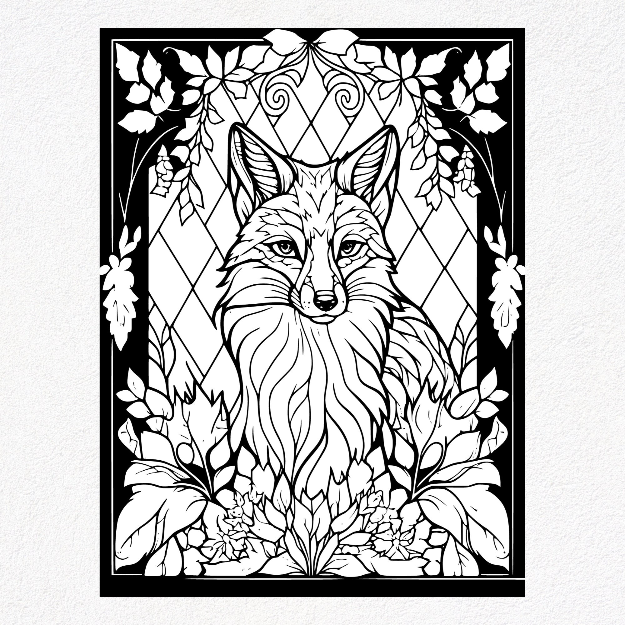 32 Fox Coloring Pages, Instant Download, Woodland Animals Coloring ...
