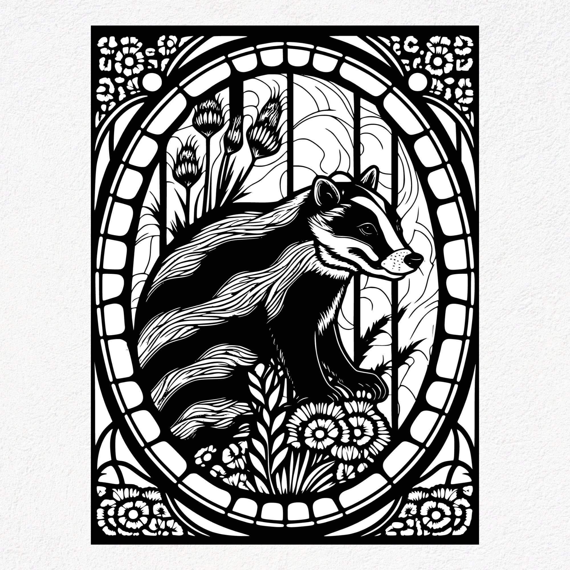 34 Badger Coloring Pages - Woodland Animals Coloring Pages - Seniors ...