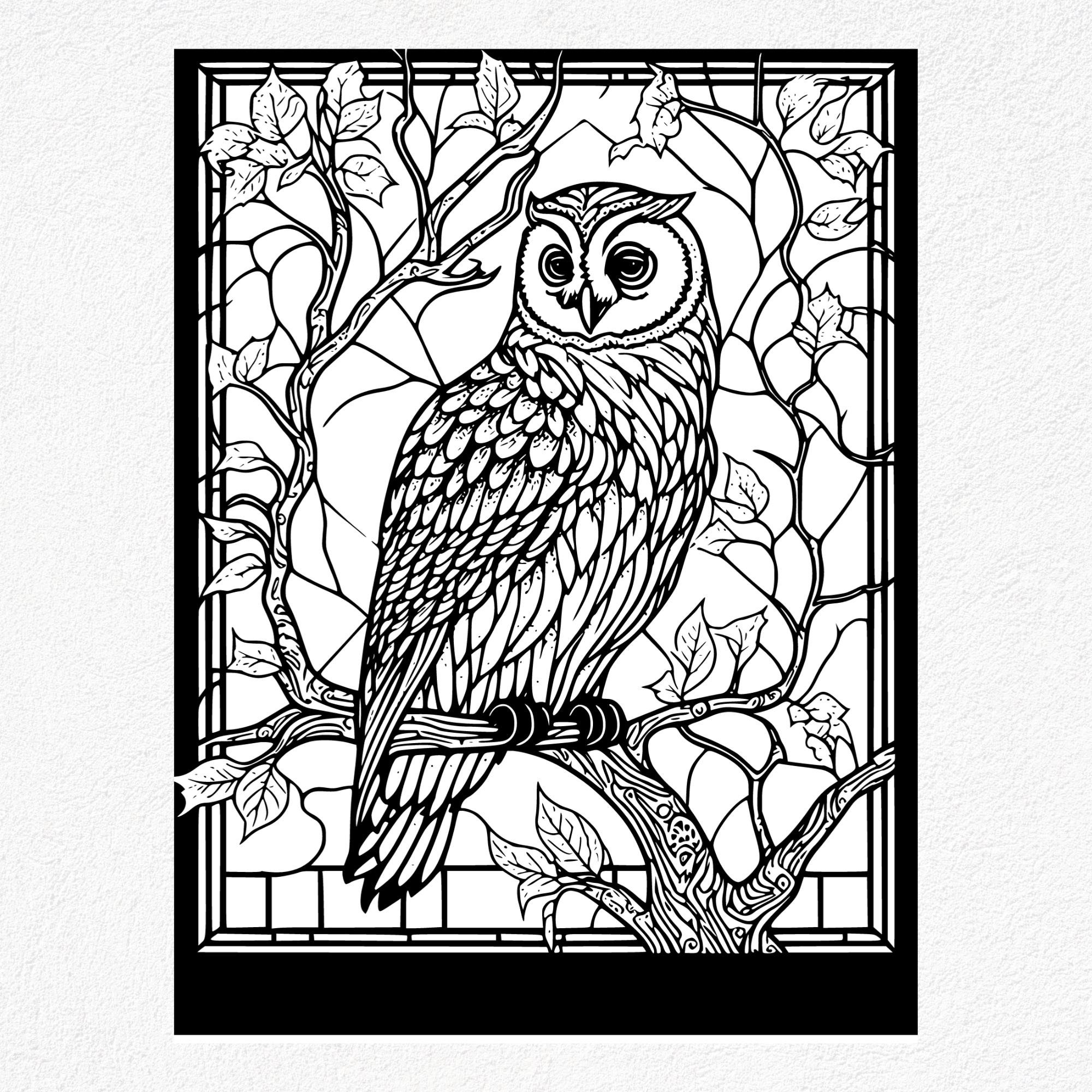 31 Owls Coloring Pages Intricate Designs for Relaxation and Creativity ...