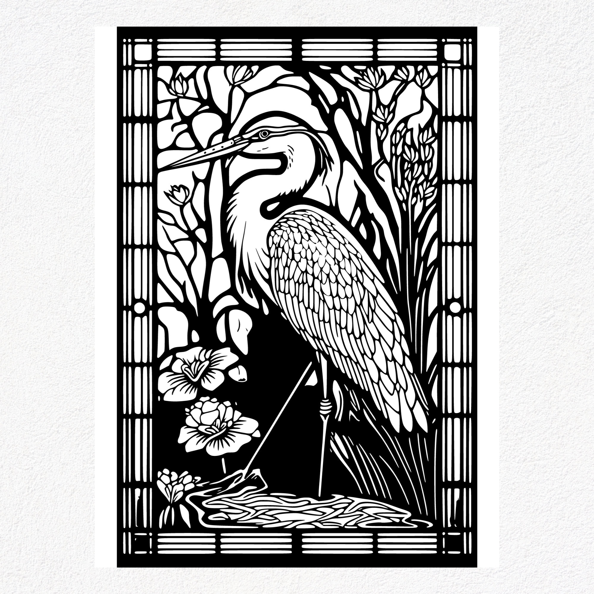 Heron Coloring Pages Set 31 Printable Designs for Relaxation and Nature ...