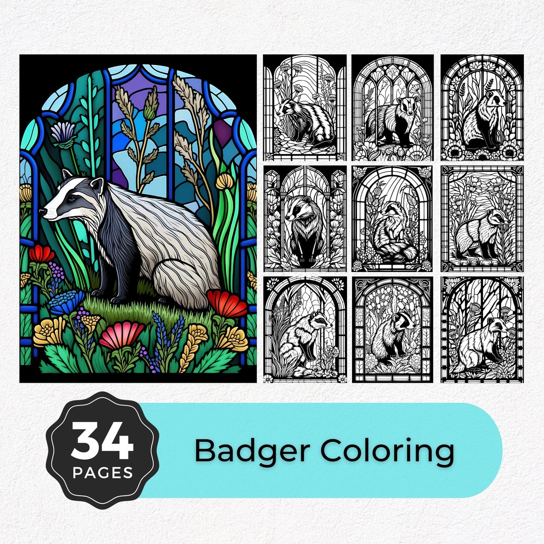 34 Badger Coloring Pages - Woodland Animals Coloring Pages - Seniors ...