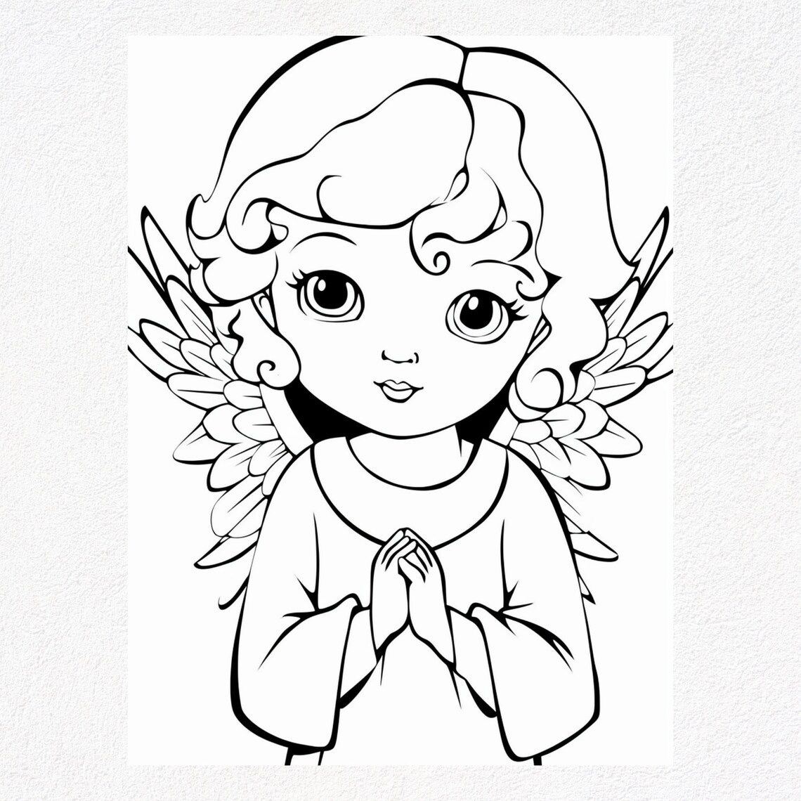 50 Angel Coloring Pages Suitable for Adults and Kids Printable Coloring ...