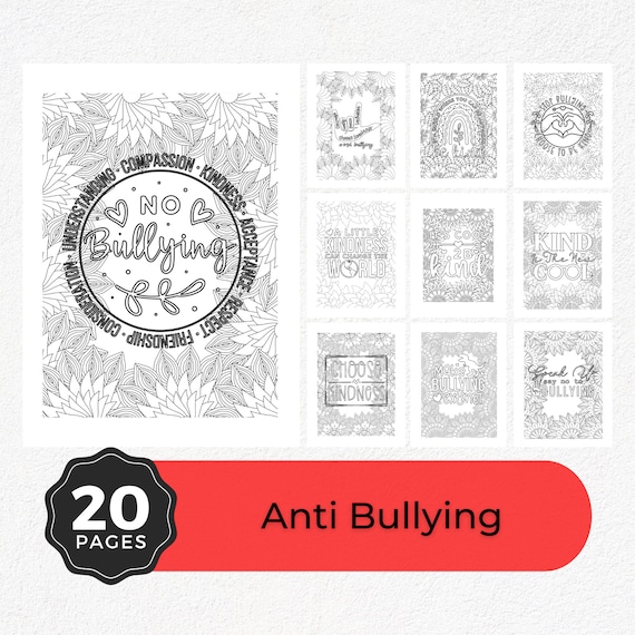 Anti Bullying Activities Coloring Pages