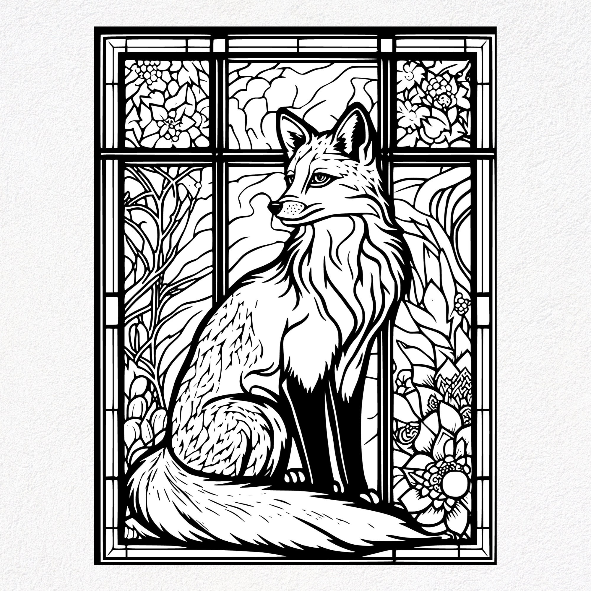 32 Fox Coloring Pages, Instant Download, Woodland Animals Coloring ...