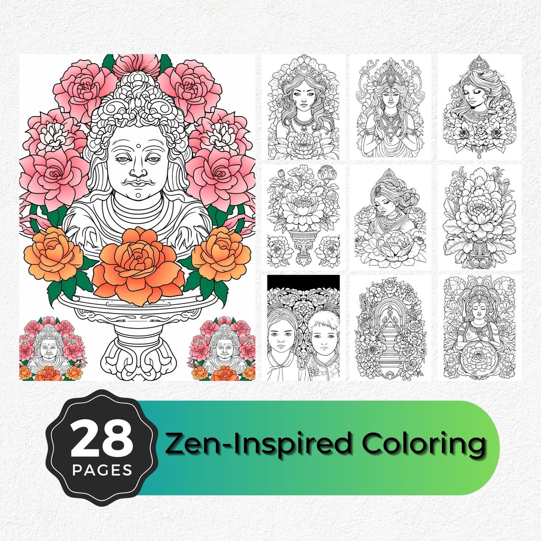 28 Zen-inspired Coloring Pages - Embrace Mindfulness With Our Buddhism ...