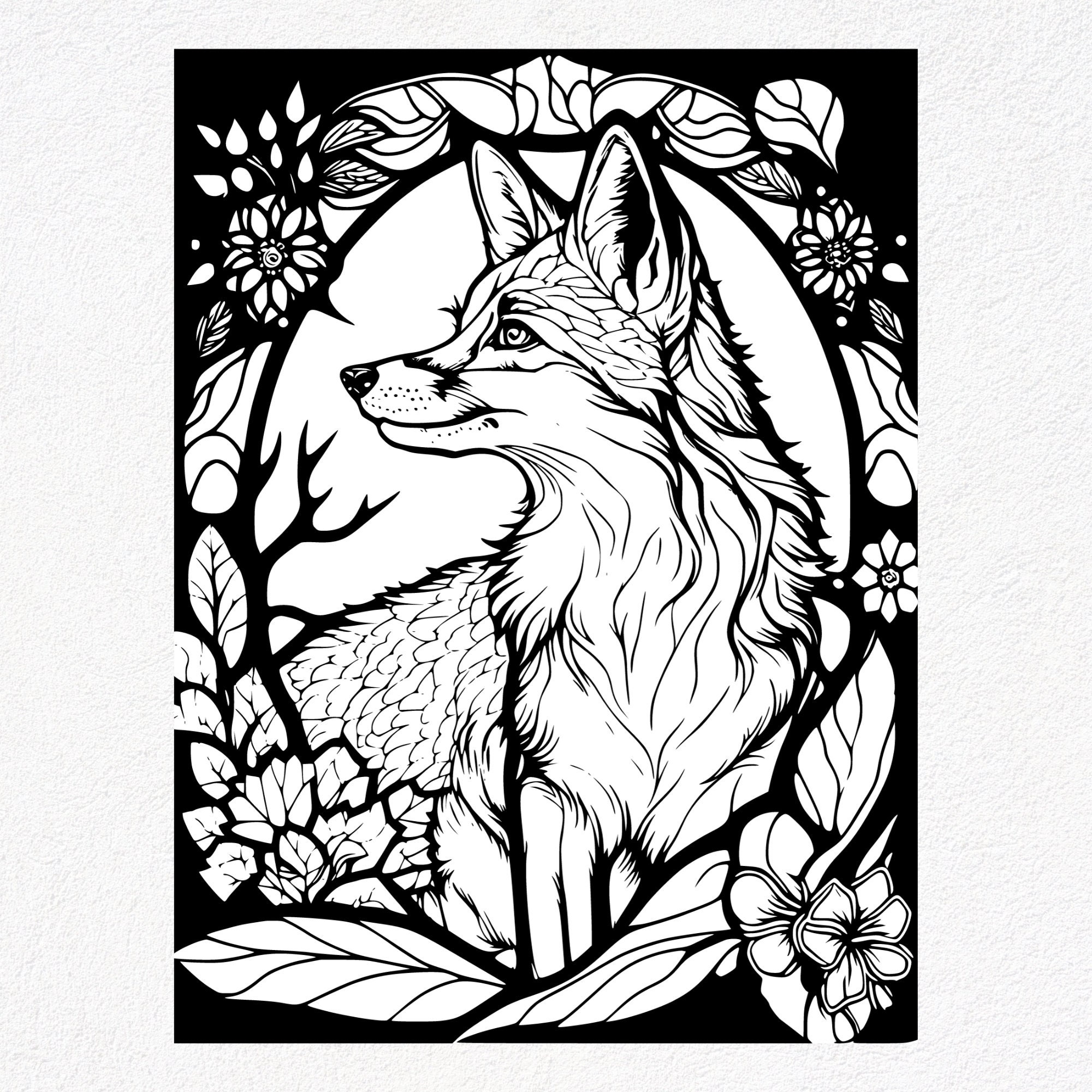 32 Fox Coloring Pages, Instant Download, Woodland Animals Coloring ...