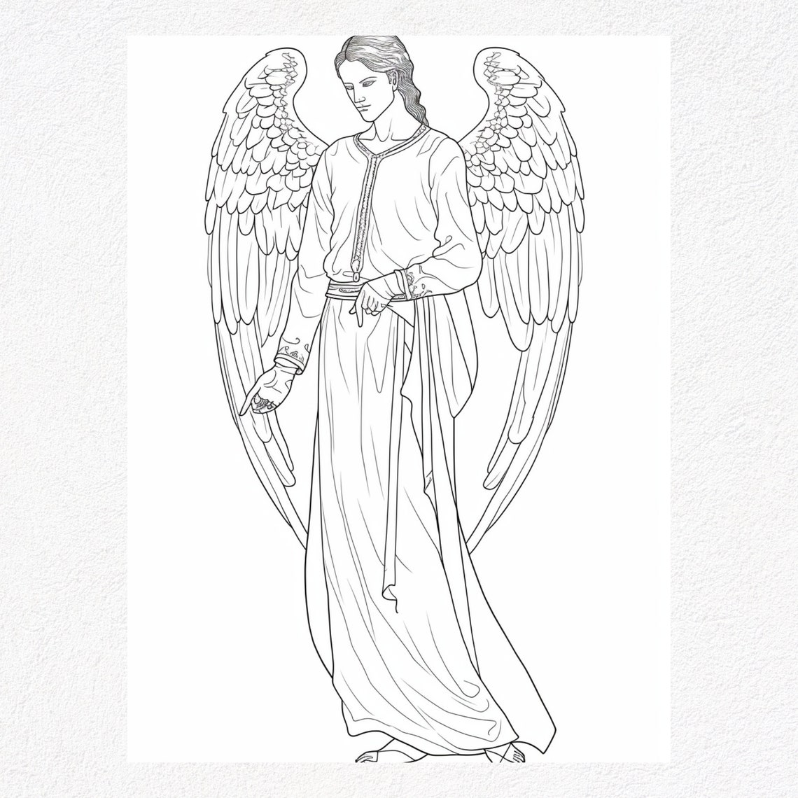50 Angel Coloring Pages Suitable for Adults and Kids Printable Coloring ...
