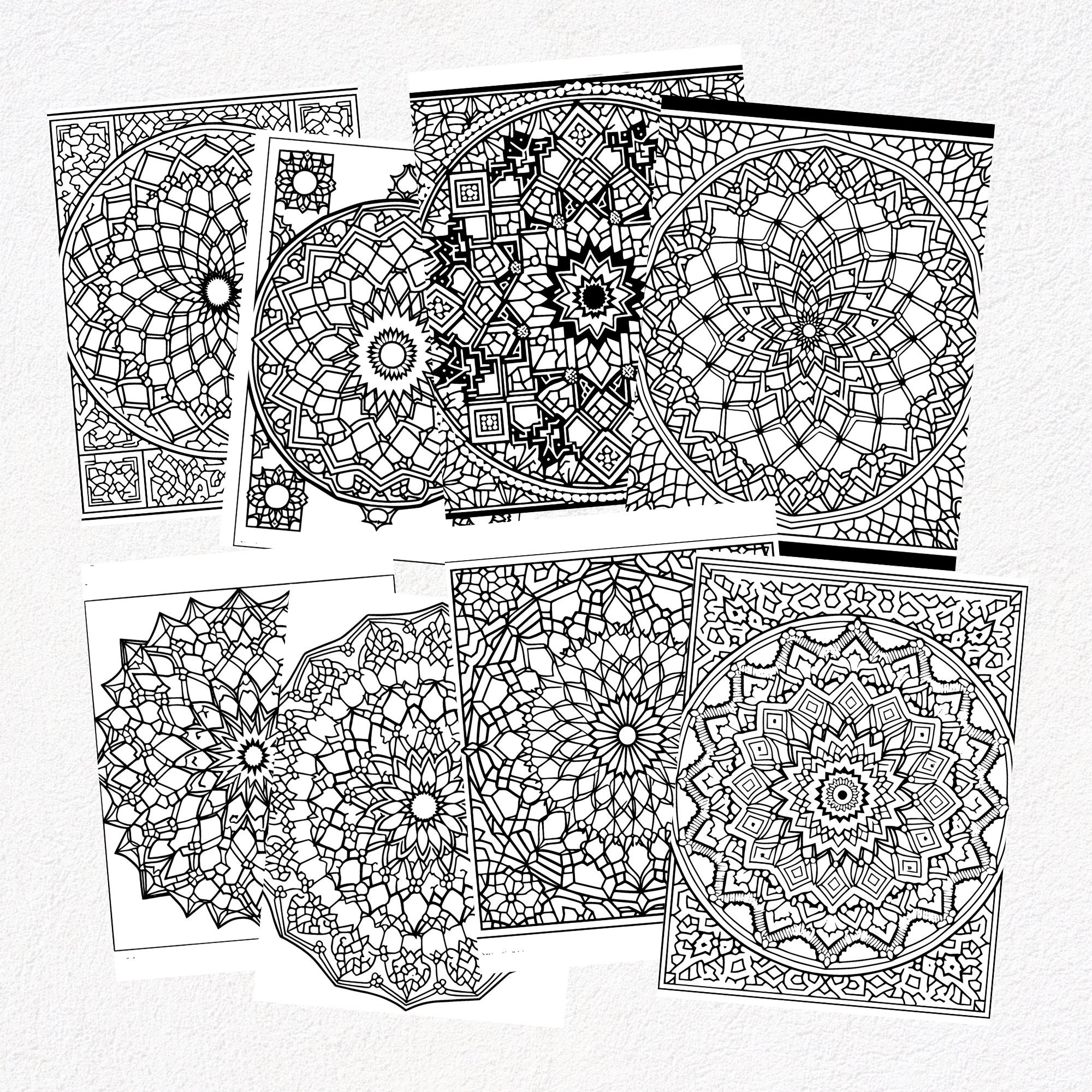 250 Moroccan Mandala Coloring Pages: Unique Designs (instant Download ...