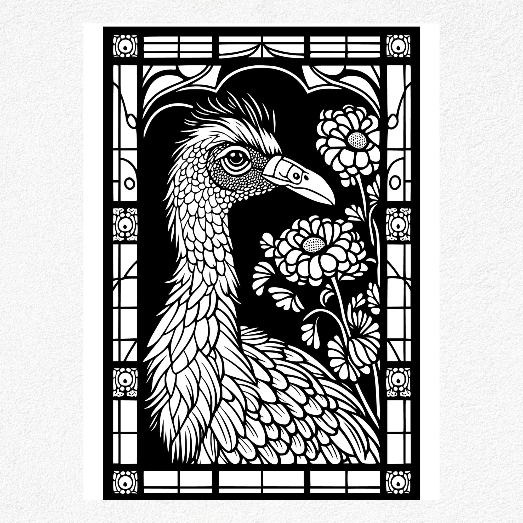 36 Ostrich Coloring Pages Printable Ostrich Coloring Sheets - Etsy