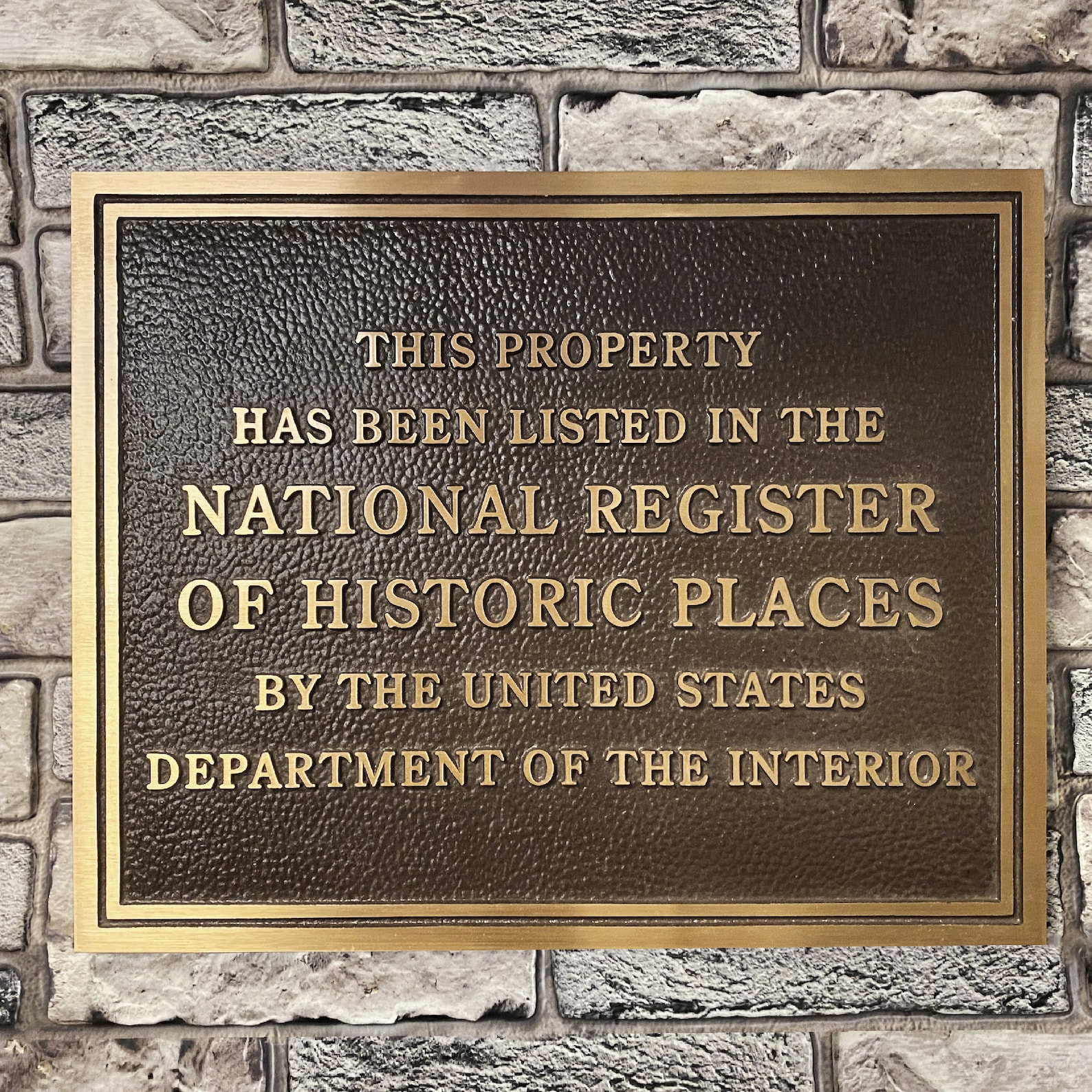 Solid Bronze Standard National Register Plaque - Etsy