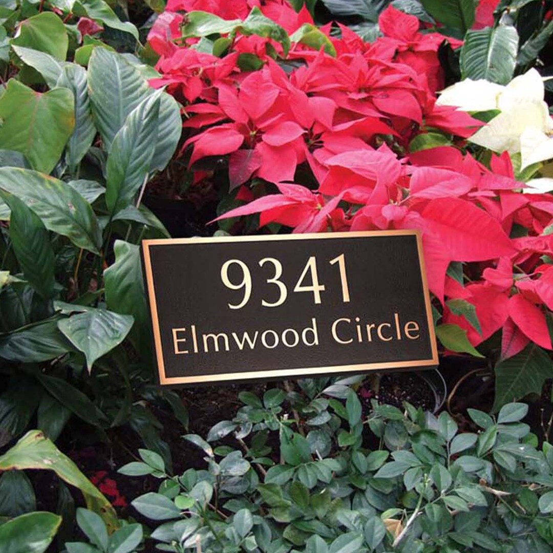 Traditional Rectangle Custom Plaque With Garden Stake - Etsy