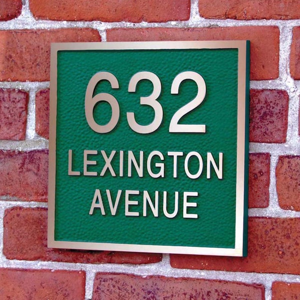 Bronze Address Plaque - Etsy
