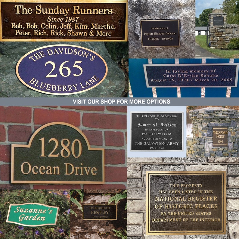 Solid Aluminum Custom National Register Plaque - Etsy