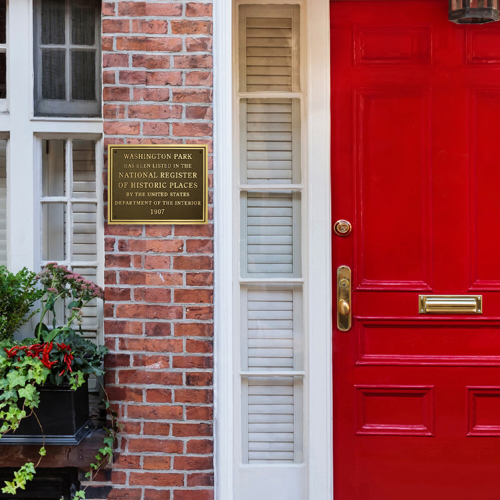 Solid Bronze Custom National Register Plaque - Etsy