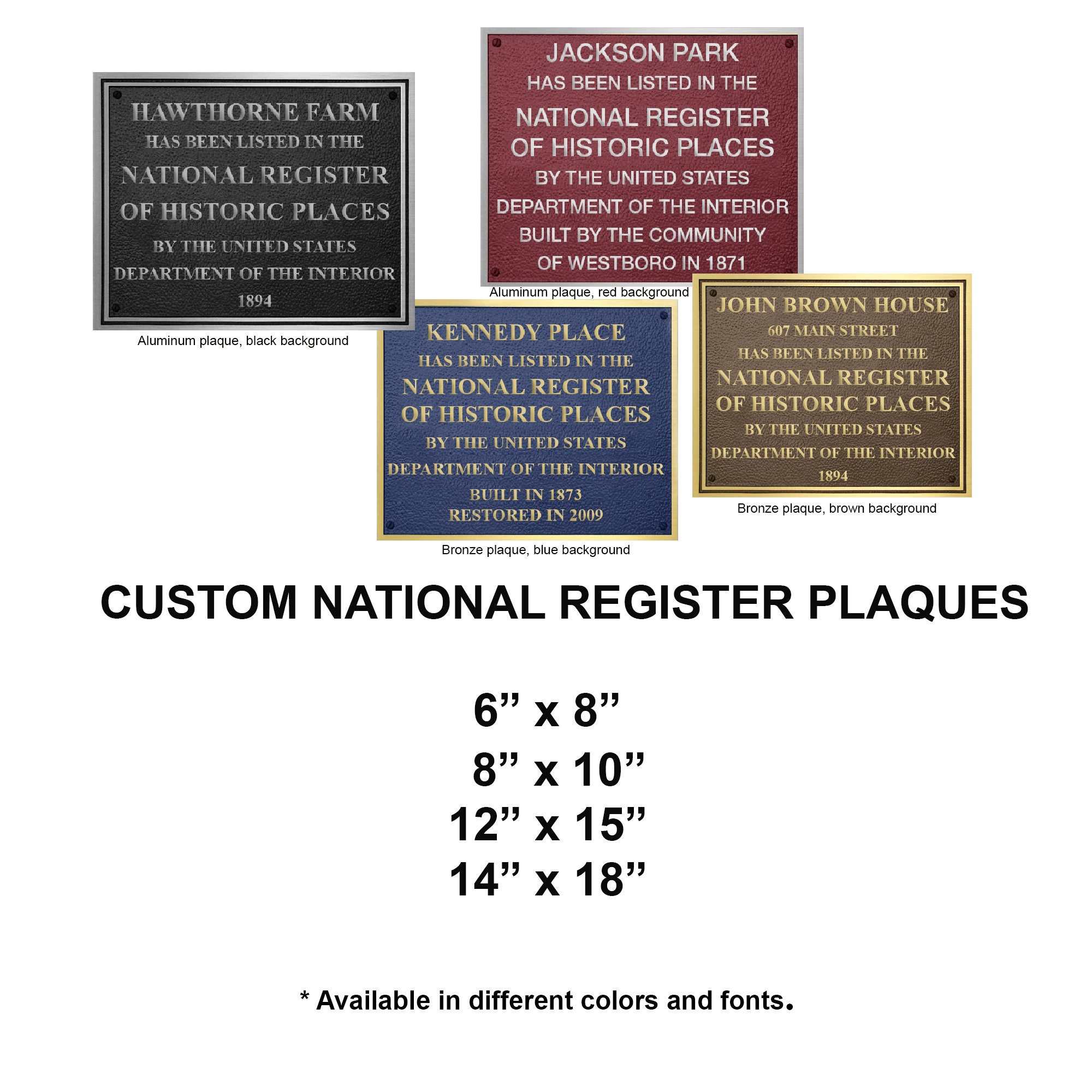 Solid Bronze Custom Memorial Plaque - Etsy