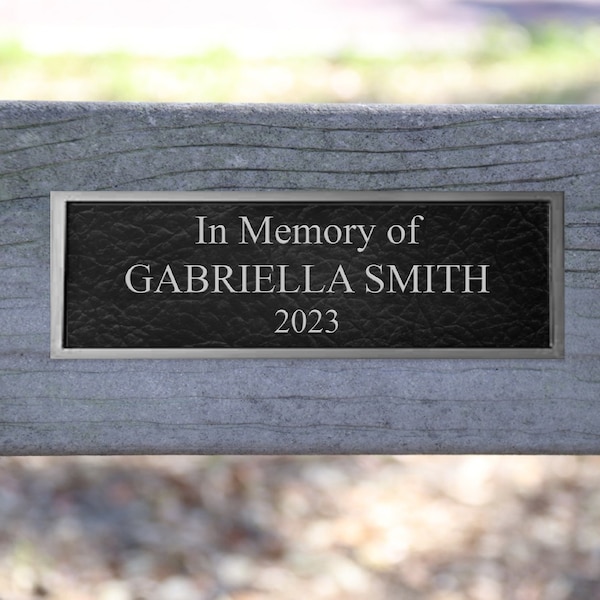 Bench Plaque - Etsy