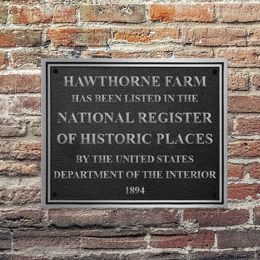Solid Aluminum Custom National Register Plaque - Etsy