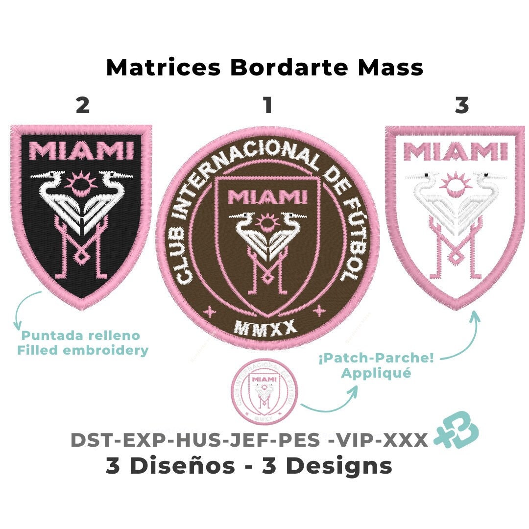Inter Miami Football Soccer Logo Escudo Sports Digital Machine - Etsy ...