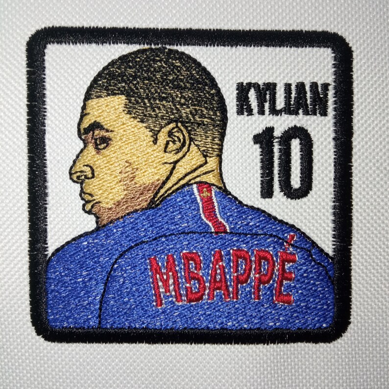 Kylian Mbappe PSG Paris Saint Germain Embroidery Design Pack X - Etsy