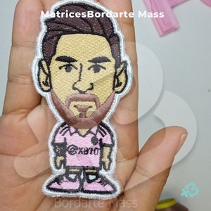 Inter Miami Football Soccer Player Messi Cartoon Sports Digital Machine ...