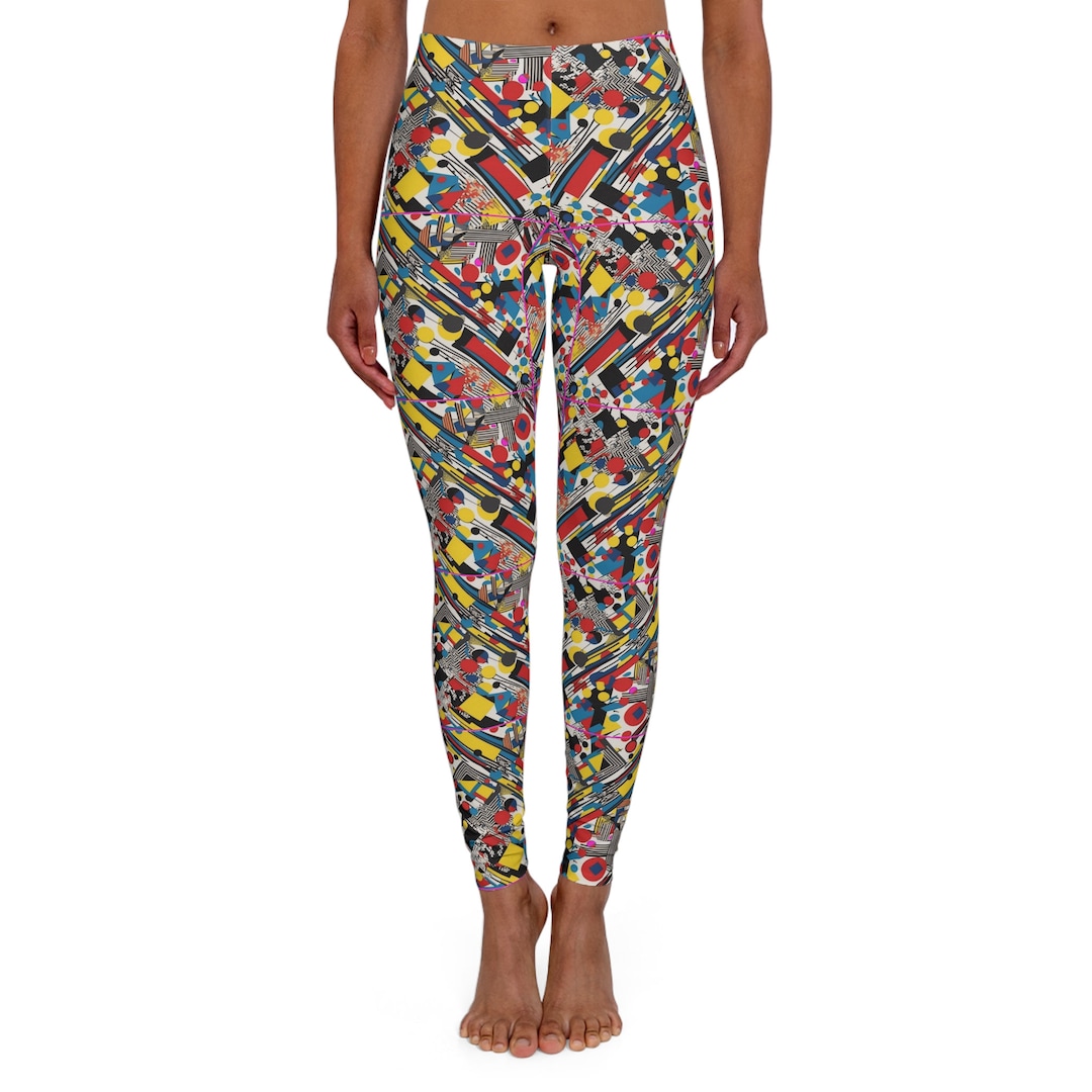 Crazy Shape and Color - Spandex Leggings - Etsy