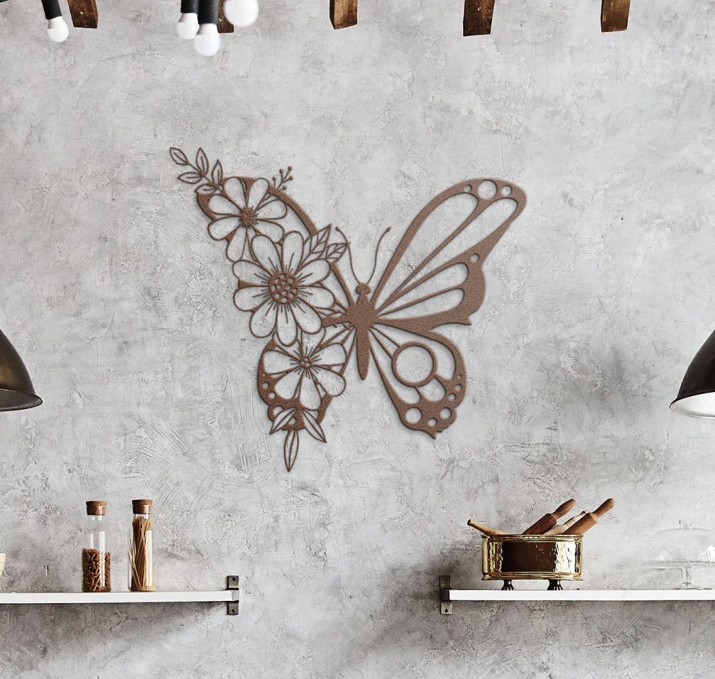 Spring Butterfly Metal Wall Art Home Decor - Etsy