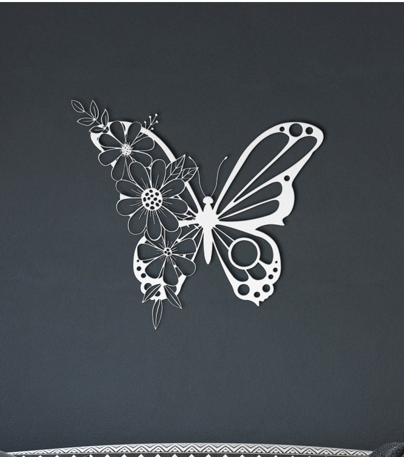 Spring Butterfly Metal Wall Art Home Decor - Etsy