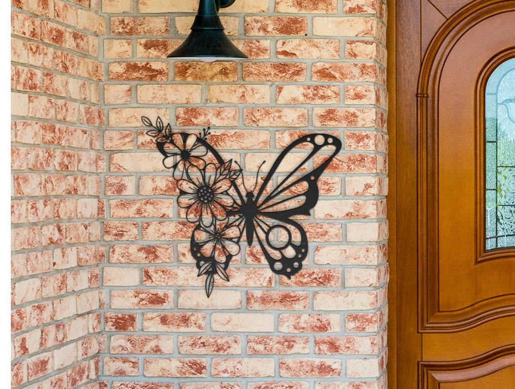 Spring Butterfly Metal Wall Art Home Decor - Etsy
