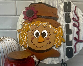 Welcome Fall Scarecrow Sign. - Etsy
