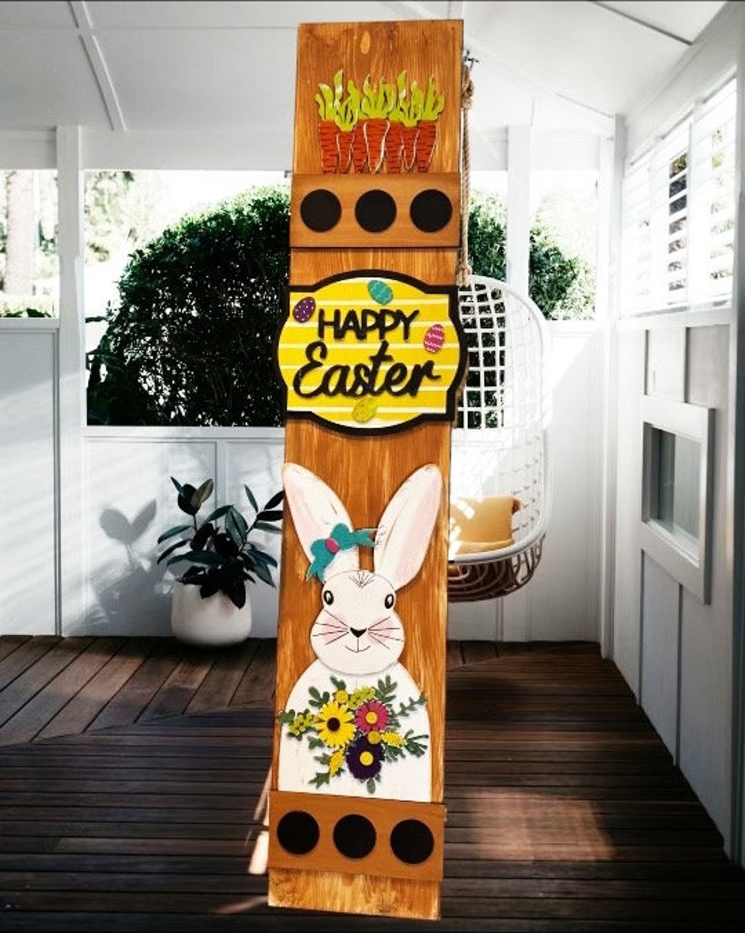 Porch Leaner - Happy Easter Bunny Add-on Kit - Interchangeable ...
