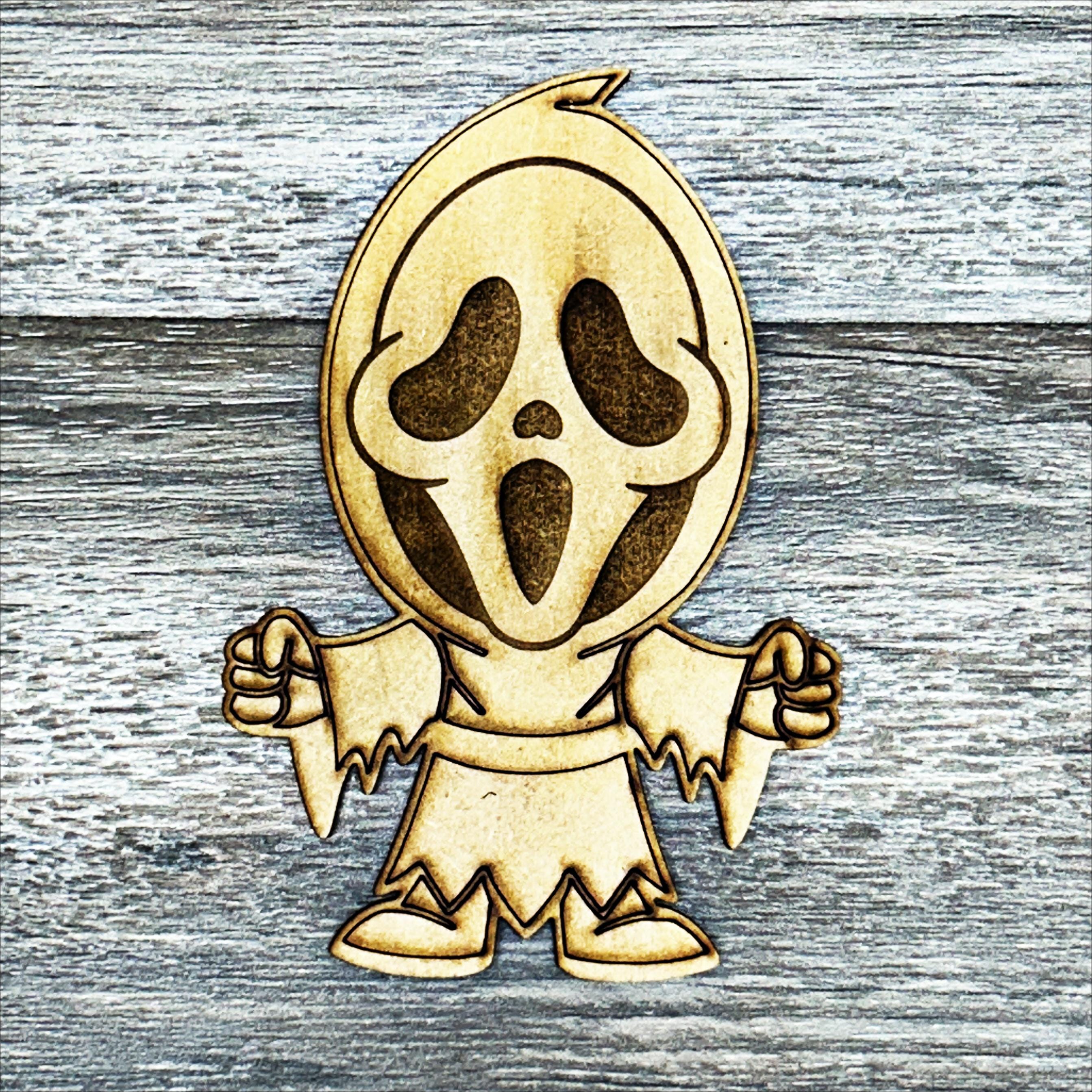 Scary Movie Villains Wood Cutouts | Horror Icons for Halloween Wreaths ...