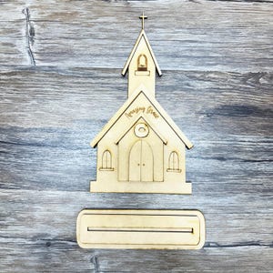 Amazing Grace Church Kit | DIY Christmas Church Shelf Sitter | Faith ...