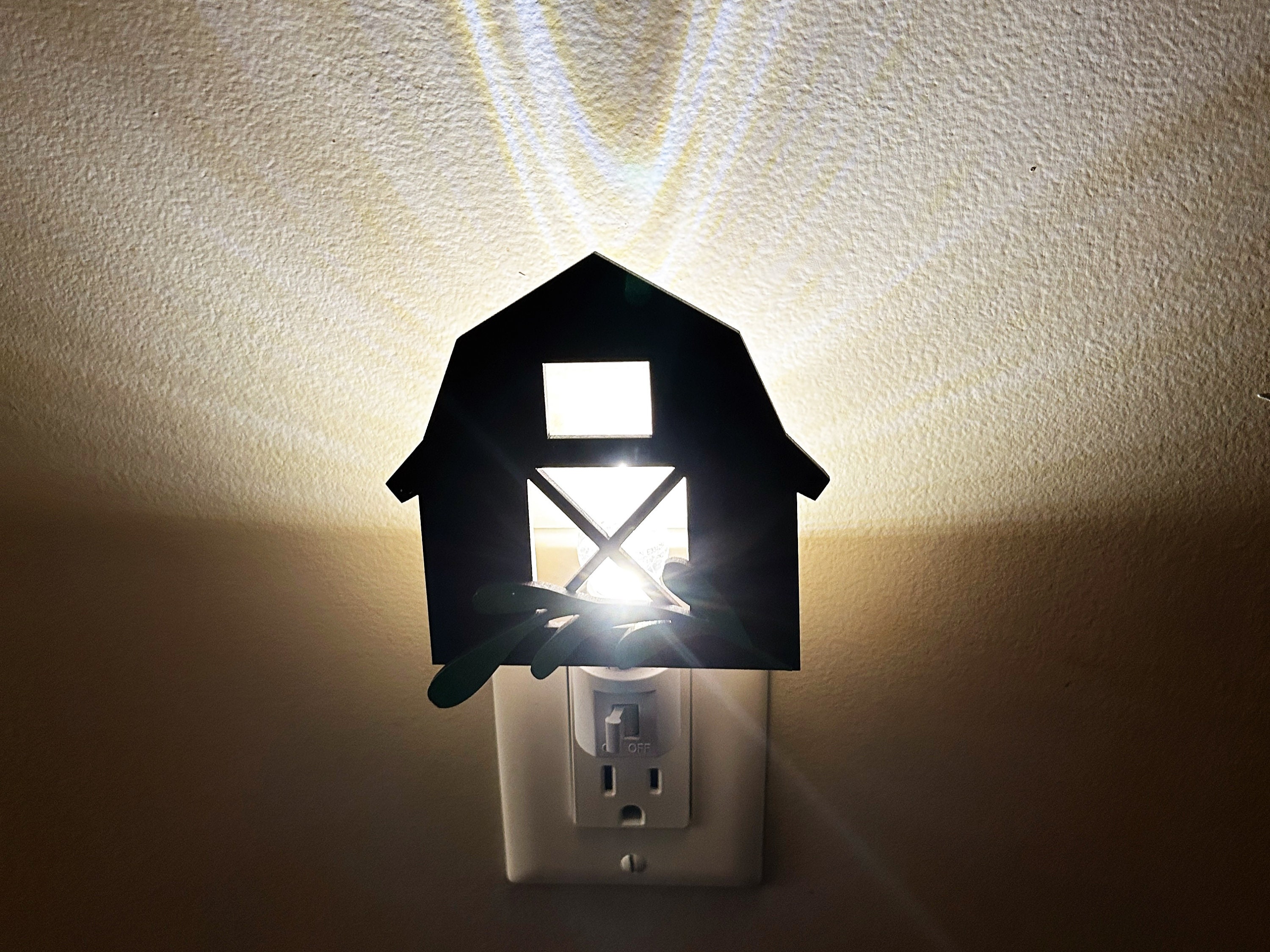 Farm Barn Night Light Cover Wood Cutout DIY Craft - Etsy