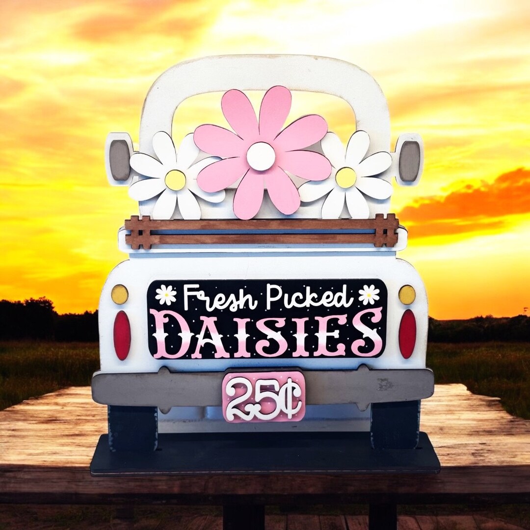 Fresh Picked Daisies Add-on | Floral Insert for Truck, Breadboard ...
