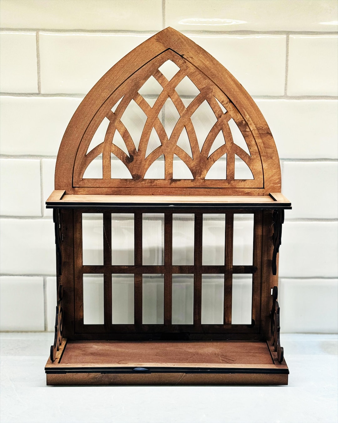 Cathedral Window - Display Shelf - Tier Tray Stand - Wood Cutout - DIY ...