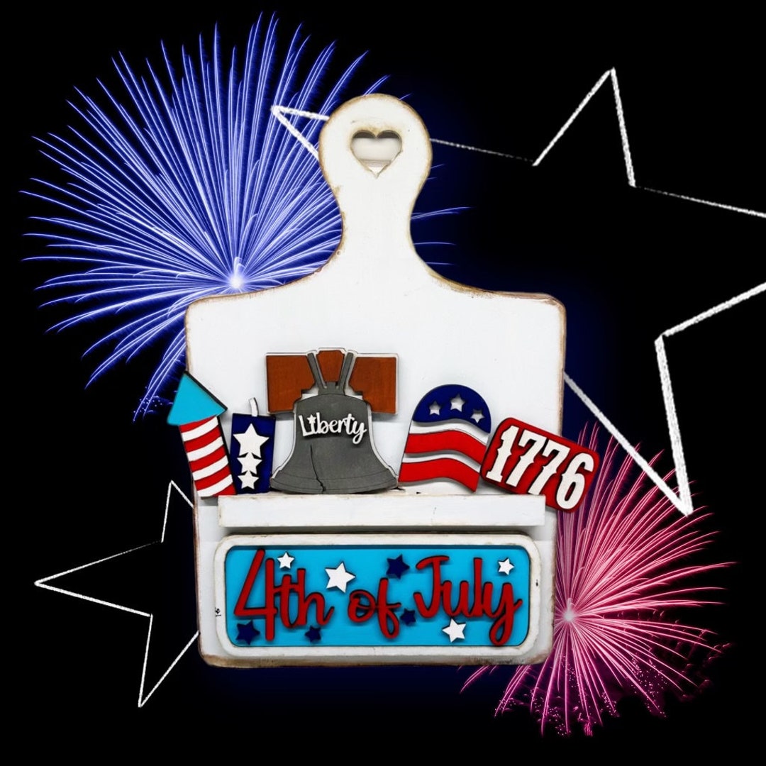 4th of July Add-on | Patriotic Insert for Interchangeable Truck ...