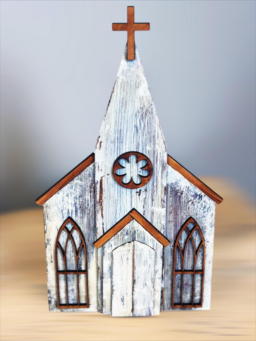 Church - Shelf Sitter - Religious Decor - Wood Cutout - DIY Craft - Etsy
