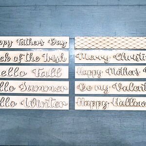 Farmhouse Window Box Insert Titles | Seasonal Shelf Signs | DIY ...