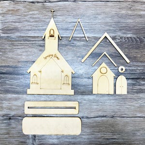 Amazing Grace Church Kit | DIY Christmas Church Shelf Sitter | Faith ...