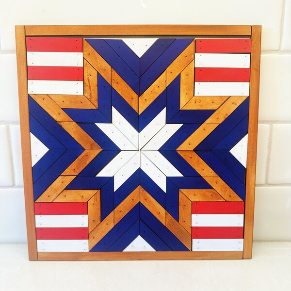 Barn Quilt Flag - Etsy